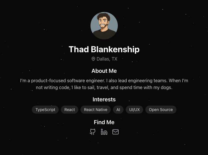 Thad Blankenship | Software Engineer